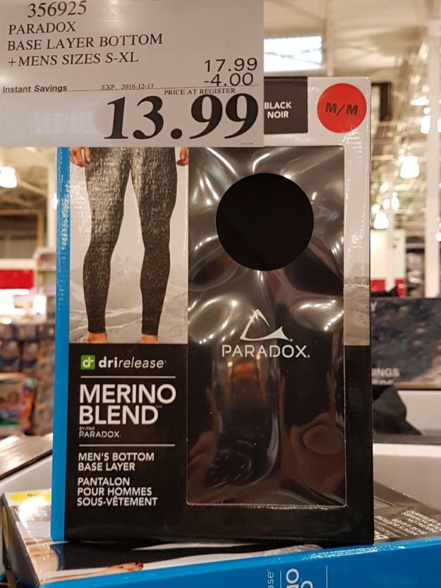 356925 PARADOX BASE LAYER BOTTOM MENS SIZES S XL 4 00 INSTANT SAVINGS ...