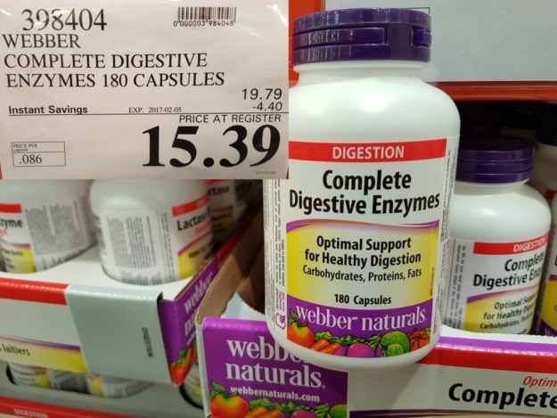 398404 WEBBER COMPLETE DIGESTIVE ENZYMES 180 CAPSULES 4 40 INSTANT ...