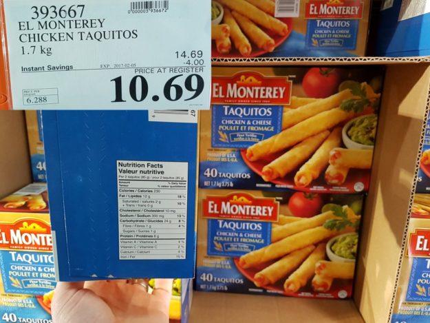393667 EL MONTEREY CHICKEN TAQUITOS 1 7 KG 4 00 INSTANT SAVINGS EXPIRES ...