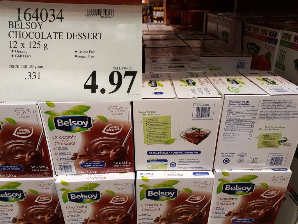 164034 BELSOY CHOCOLATE DESSERT 12 X 125 G 4 97 - Costco East Fan Blog