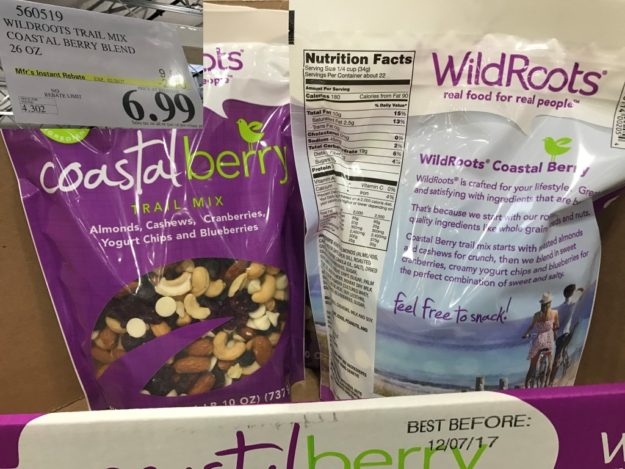 560519 WILDROOTS TRAIL MIX COASTAL BERRY BLEND 26 OZ 2 70 INSTANT ...