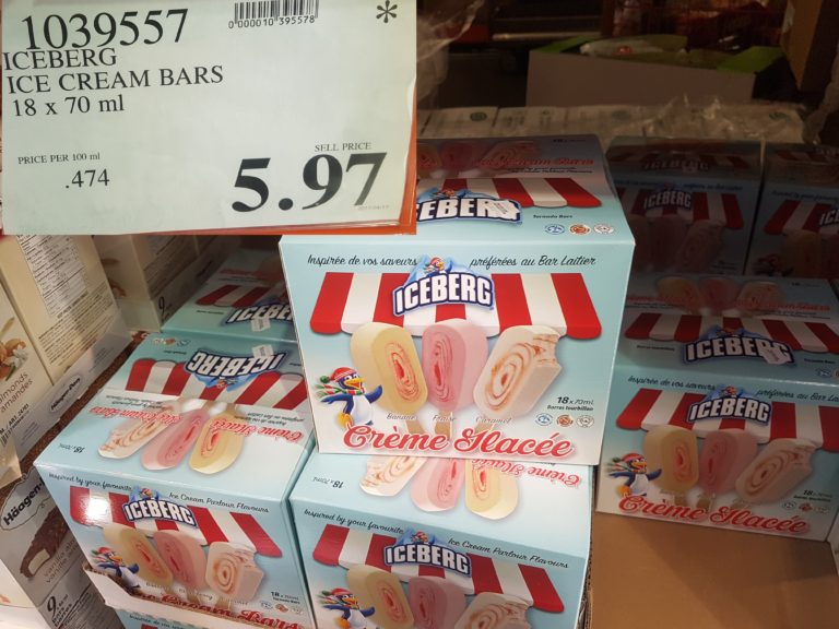 1039557 ICEBERG ICE CREAM BARS 18 X 70 ML 5 97 - Costco East Fan Blog