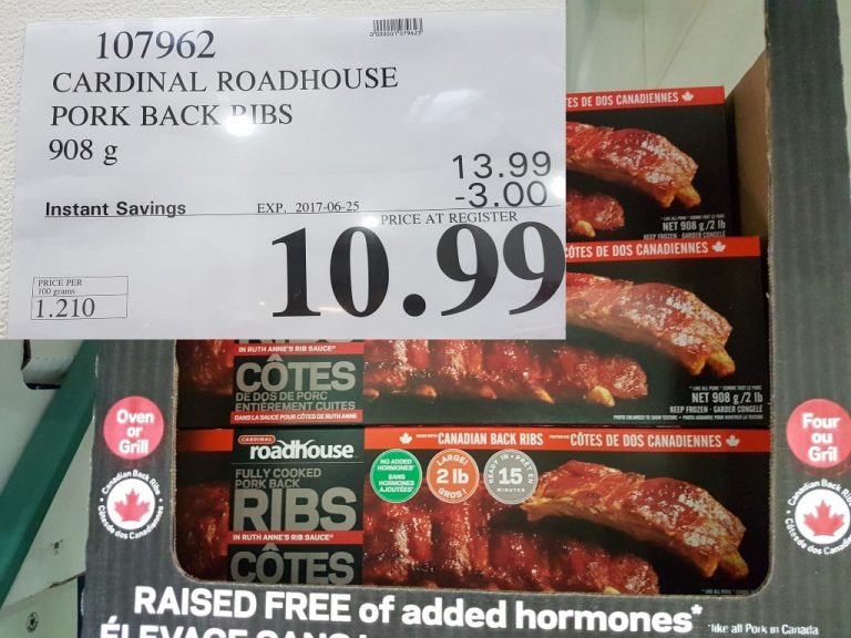 107962 CARDINAL ROADHOUSE PORK BACK RIBS 908 g 3 00 INSTANT SAVINGS ...
