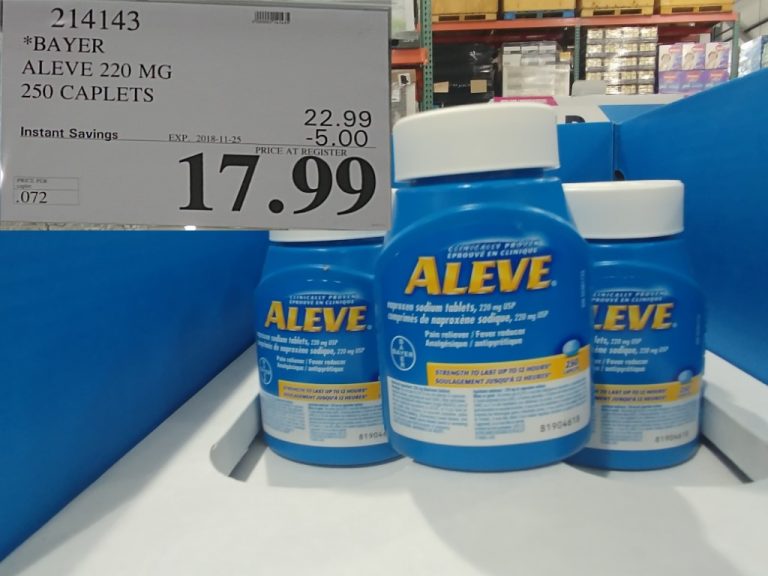 214143 BAYER ALEVE 220 MG 250 CAPS 5 00 INSTANT SAVINGS EXPIRES ON 2018 ...
