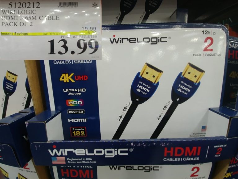5120212 WIRELOGIC HDMI 3 65M CABLE PACK OF 2 6 00 INSTANT SAVINGS EXPIRES ON 2019 12 01 13 99 ...