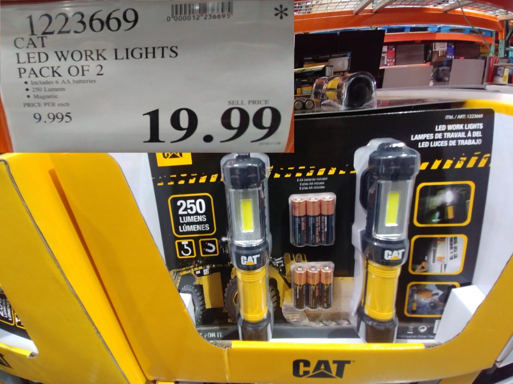 1223669 CAT LED WORK LIGHTS PACK OF 2 19 99 - Costco East Fan Blog