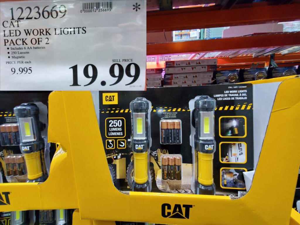 1223669 CAT LED WORK LIGHTS PACK OF 2 19 99 - Costco East Fan Blog
