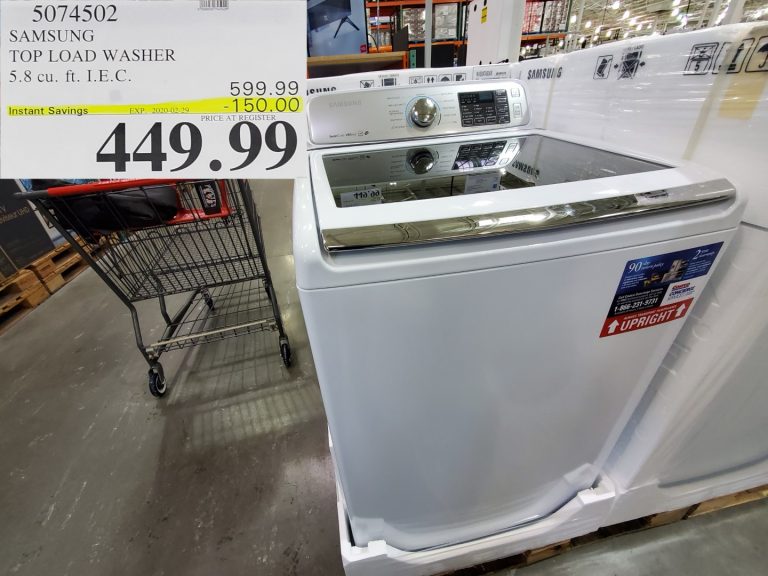 5074502 SAMSUNG TOP LOAD WASHER 5 8 CU FT I E C 150 00 INSTANT SAVINGS ...