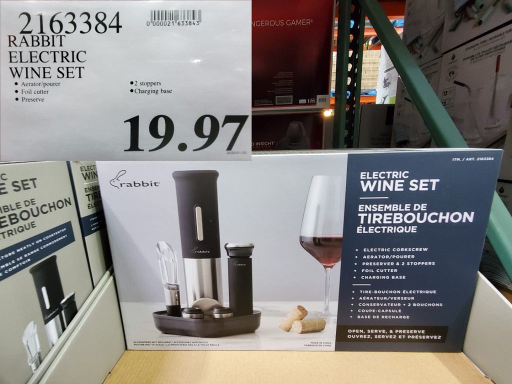 2163384 RABBIT ELECTRIC WINE SET 19 97 - Costco East Fan Blog