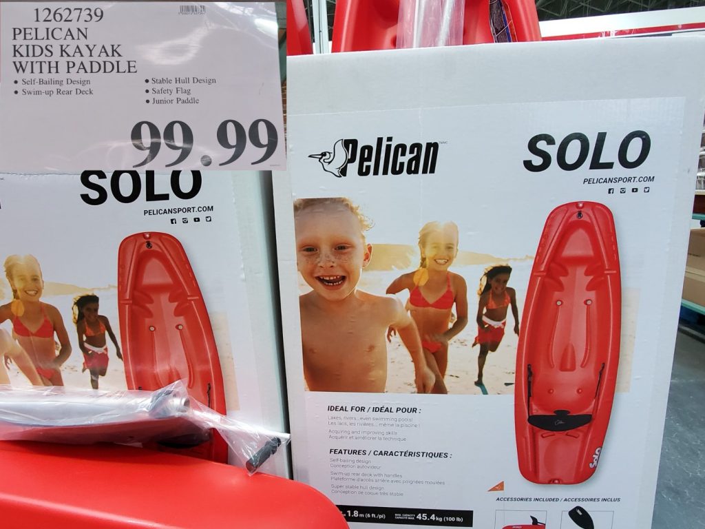 1262739 PELICAN KIDS KAYAK WITH PADDLE 99 99 - Costco East Fan Blog
