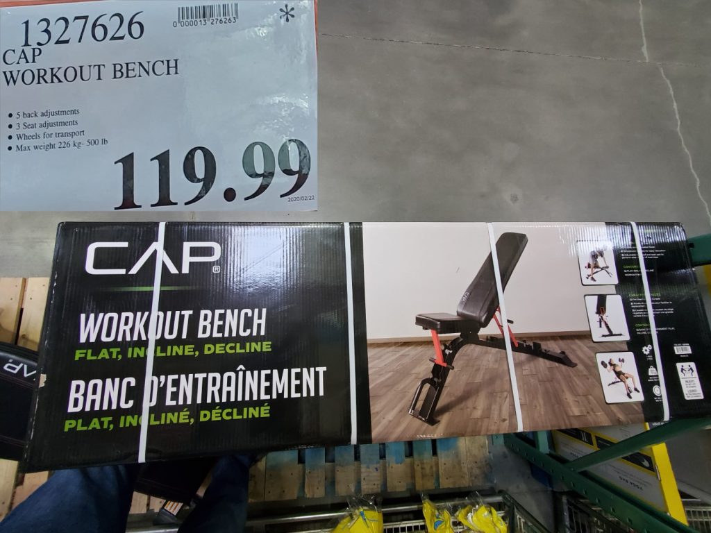 1327626 CAP WORKOUT BENCH 119 99 - Costco East Fan Blog