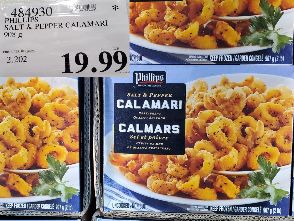 484930 PHILLIPS SALT PEPPER CALAMARI 908 G 19 99 - Costco East Fan Blog