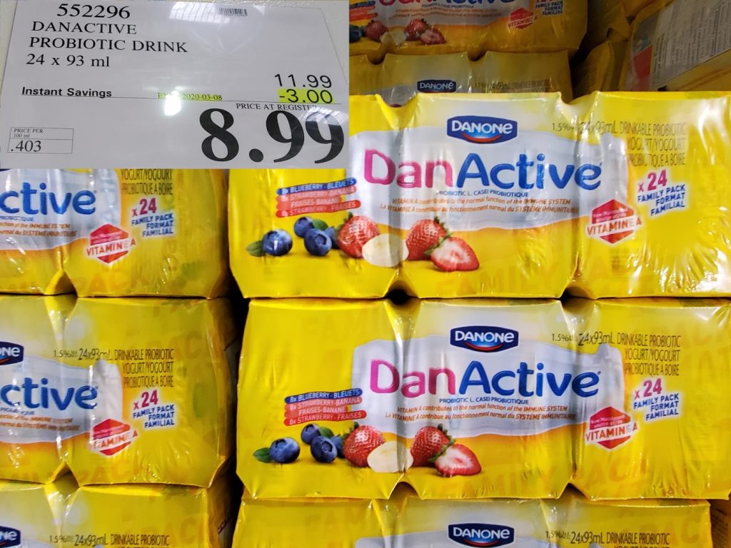 552296 DANACTIVE PROBIOTIC DRINK 24 x 93 ml 3 00 INSTANT SAVINGS ...