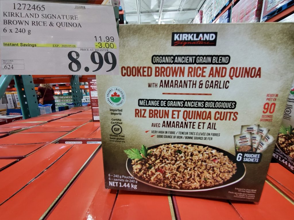 1272465 KIRKLAND SIGNATURE BROWN RICE QUINOA 6 X 240 G 3 00 INSTANT ...
