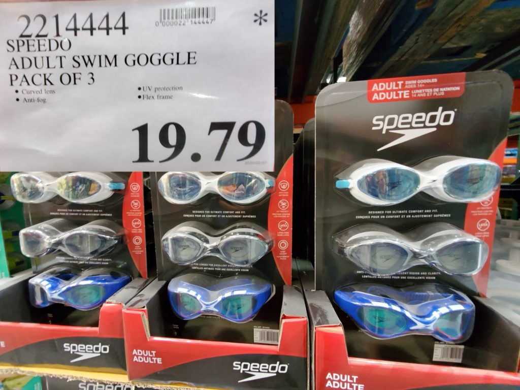 2214444 SPEEDO ADULT SWIM GOGGLE PACK OF 3 19 79 - Costco East Fan Blog