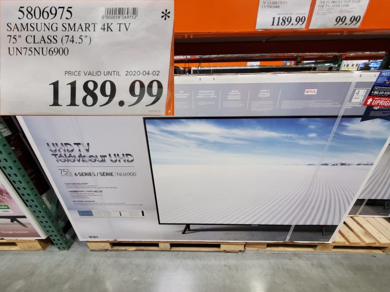 5806975 SAMSUNG SMART 4K TV 75 CLASS 74 5 UN75NU6900 EXPIRES ON 2020 04 ...