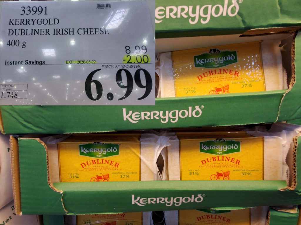 33991 KERRYGOLD DUBLINER IRISH CHEESE 400 g 2 00 INSTANT SAVINGS ...