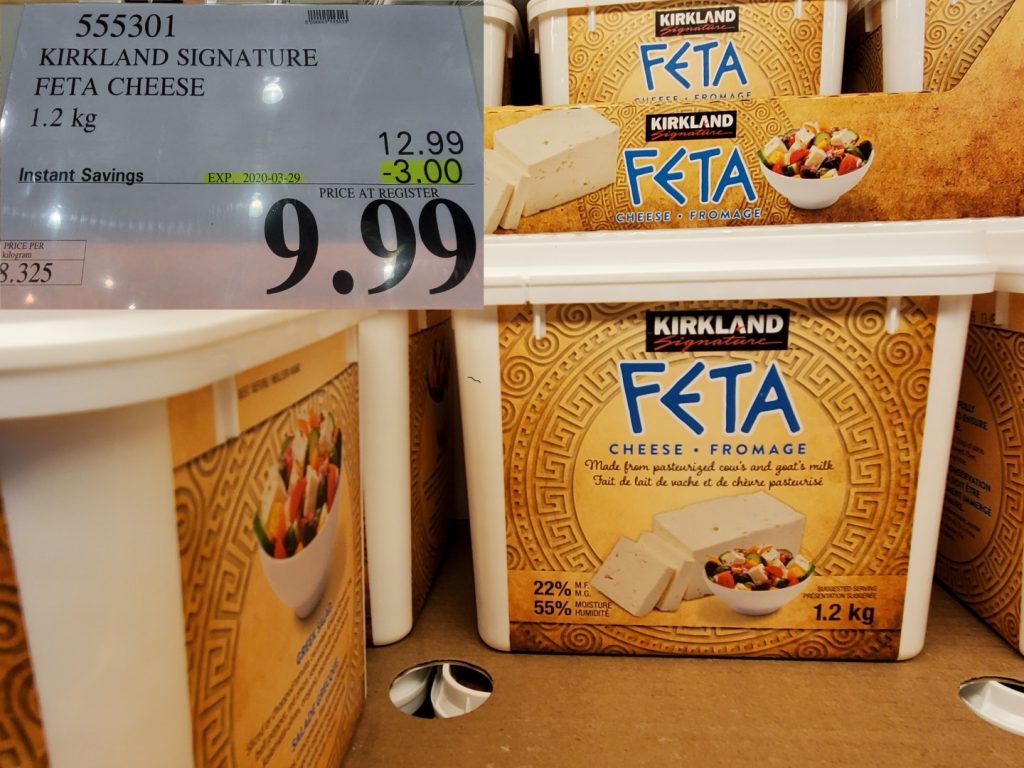555301 KIRKLAND SIGNATURE FETA CHEESE 1 2KG 3 00 INSTANT SAVINGS ...