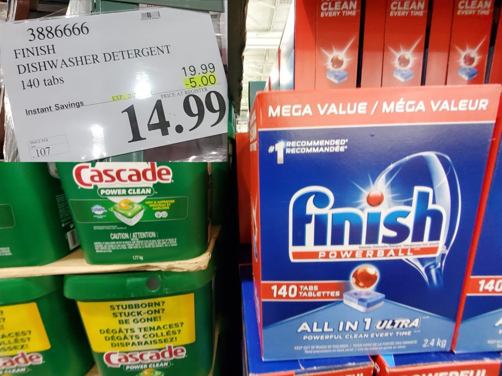 3886666 FINISH DISHWASHER DETERGENT 140 tabs 5 00 INSTANT SAVINGS 14 99 ...