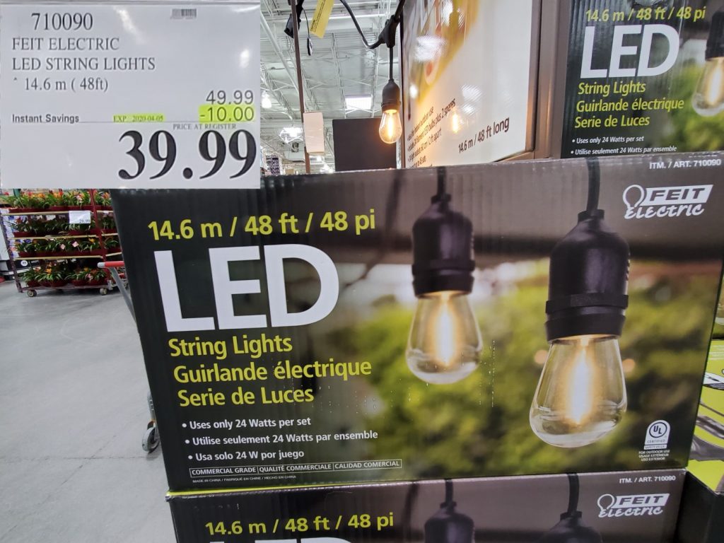 710090 FEIT ELECTRIC LED STRING LIGHTS 14 6M 48FT 10 00 INSTANT SAVINGS ...
