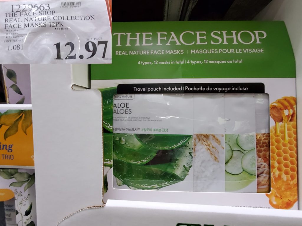 1229663 THE FACE SHOP REAL NATURE COLLECTION FACE MASKS 12PK 12 97 ...