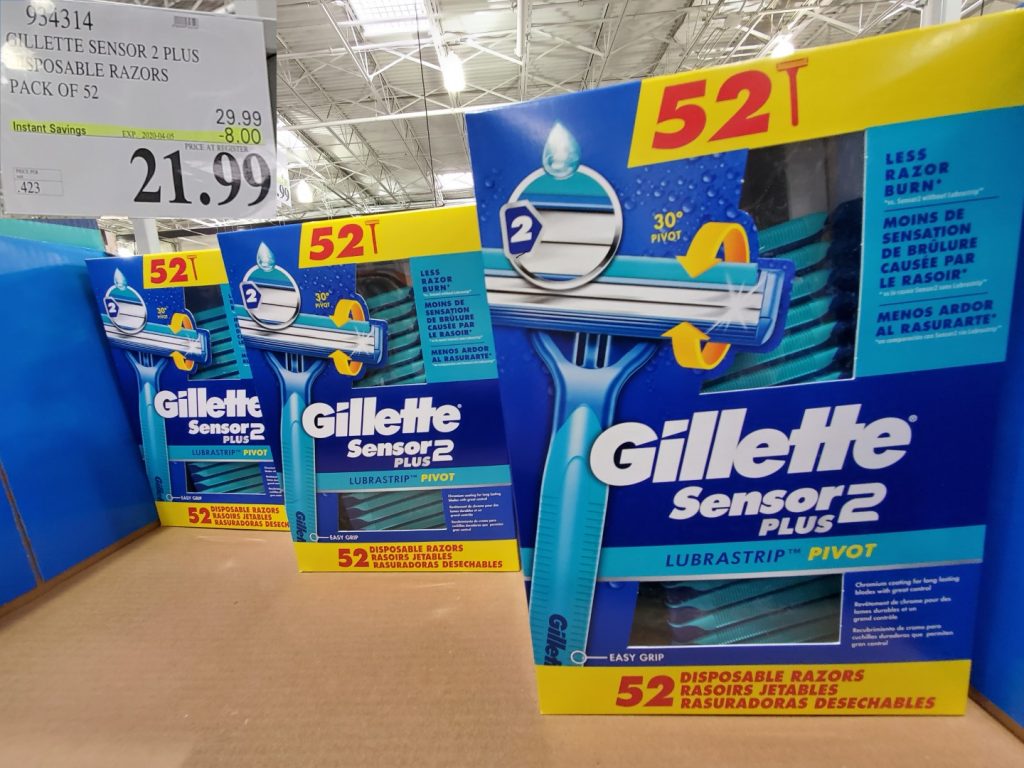 934314 GILLETTE SENSOR 2 PLUS DISPOSABLE RAZORS PACK OF 52 8 00 INSTANT ...