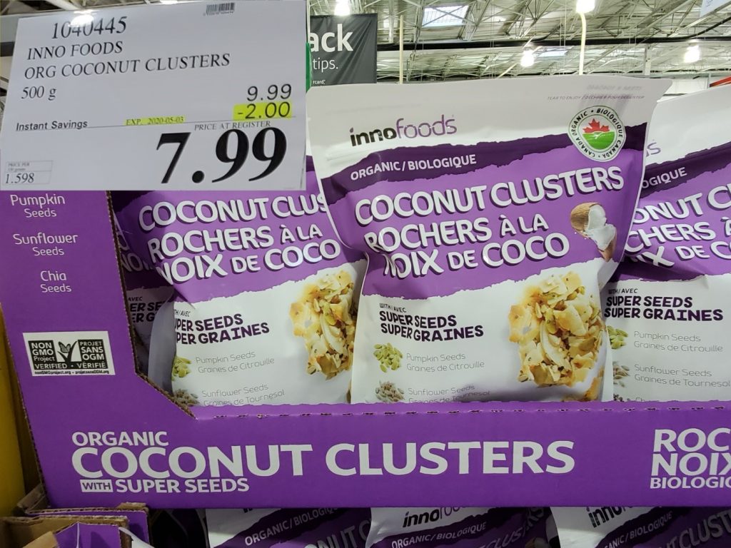 1040445 INNO FOODS ORG COCONUT CLUSTERS 500g 2 00 INSTANT SAVINGS ...