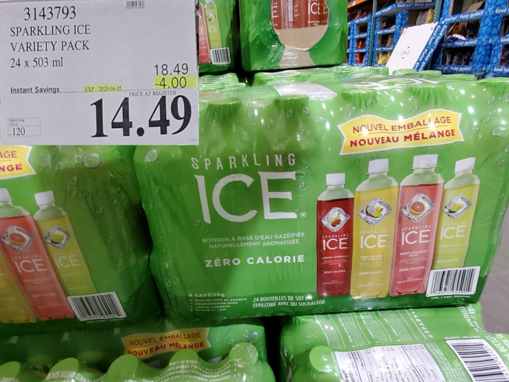 3143793 SPARKLING ICE VARIETY PACK 24 x 503 mL 4 00 INSTANT SAVINGS ...