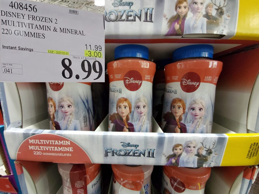 408456 DISNEY FROZEN 2 MULTIVITAMIN MINERAL 220 GUMMIES 3 00 INSTANT ...