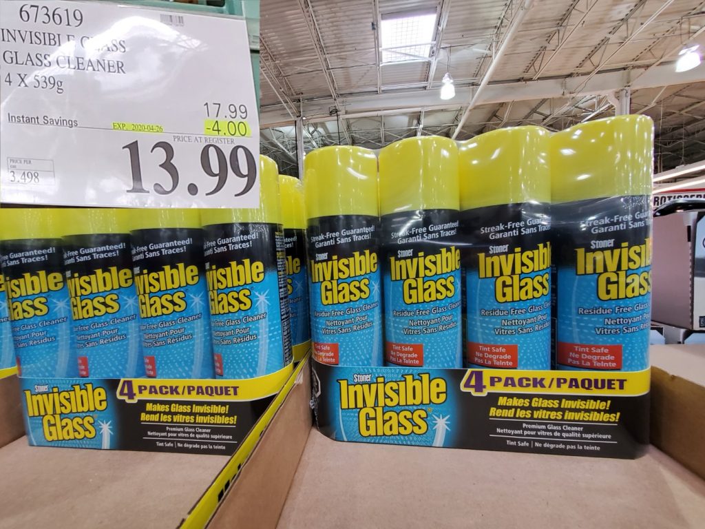 673619 INVISIBLE GLASS GLASS CLEANER 4 X 539g 4 00 INSTANT SAVINGS ...