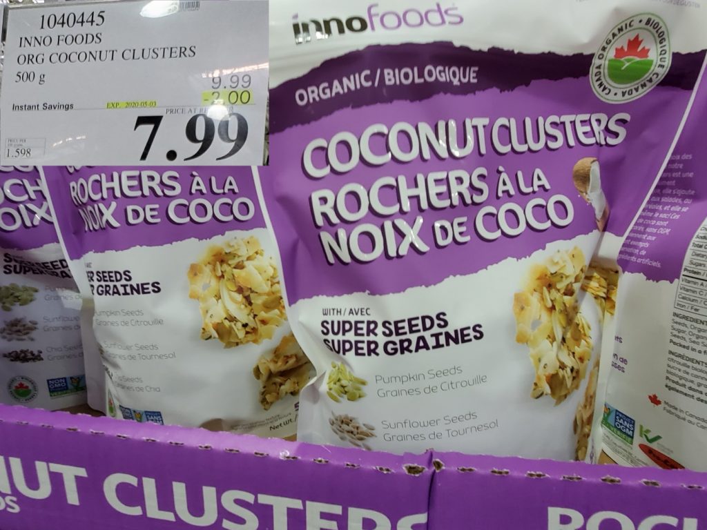 1040445 INNO FOODS ORG COCONUT CLUSTERS 500g 2 00 INSTANT SAVINGS ...