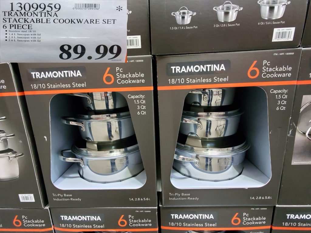 1309959 TRAMONTINA STACKABLE COOKWARE SET 6 PIECE 89 99 - Costco East ...