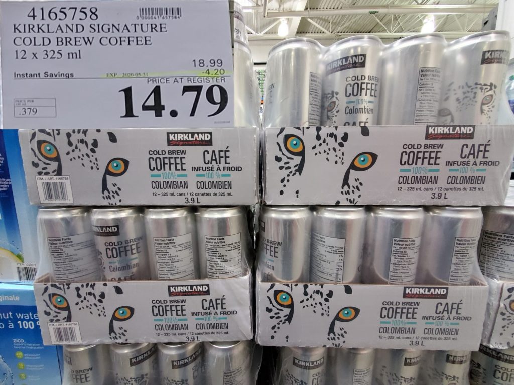 4165758 KIRKLAND SIGNATURE COLD BREW COFFEE 12 X 325 ML 4 20 INSTANT ...