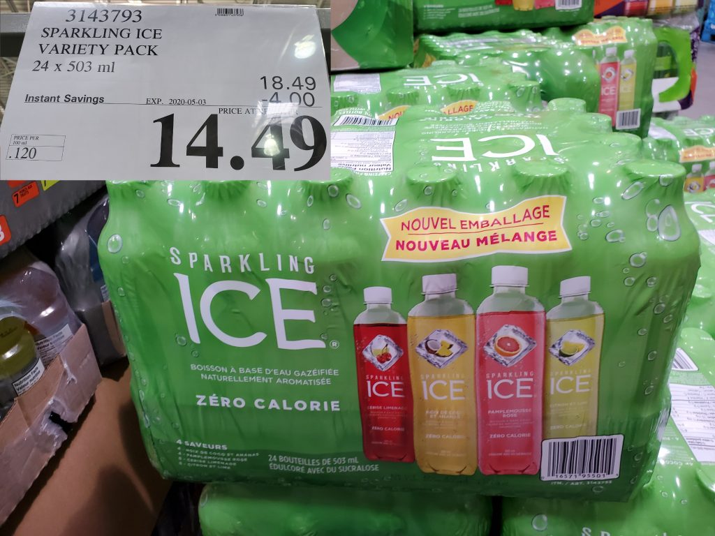 3143793 SPARKLING ICE VARIETY PACK 24 x 503 mL 4 00 INSTANT SAVINGS ...