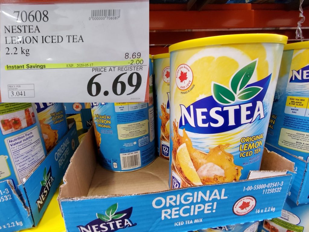 70608 NESTEA LEMON ICED TEA 2 2 KG 2 00 INSTANT SAVINGS EXPIRES ON 2020 ...