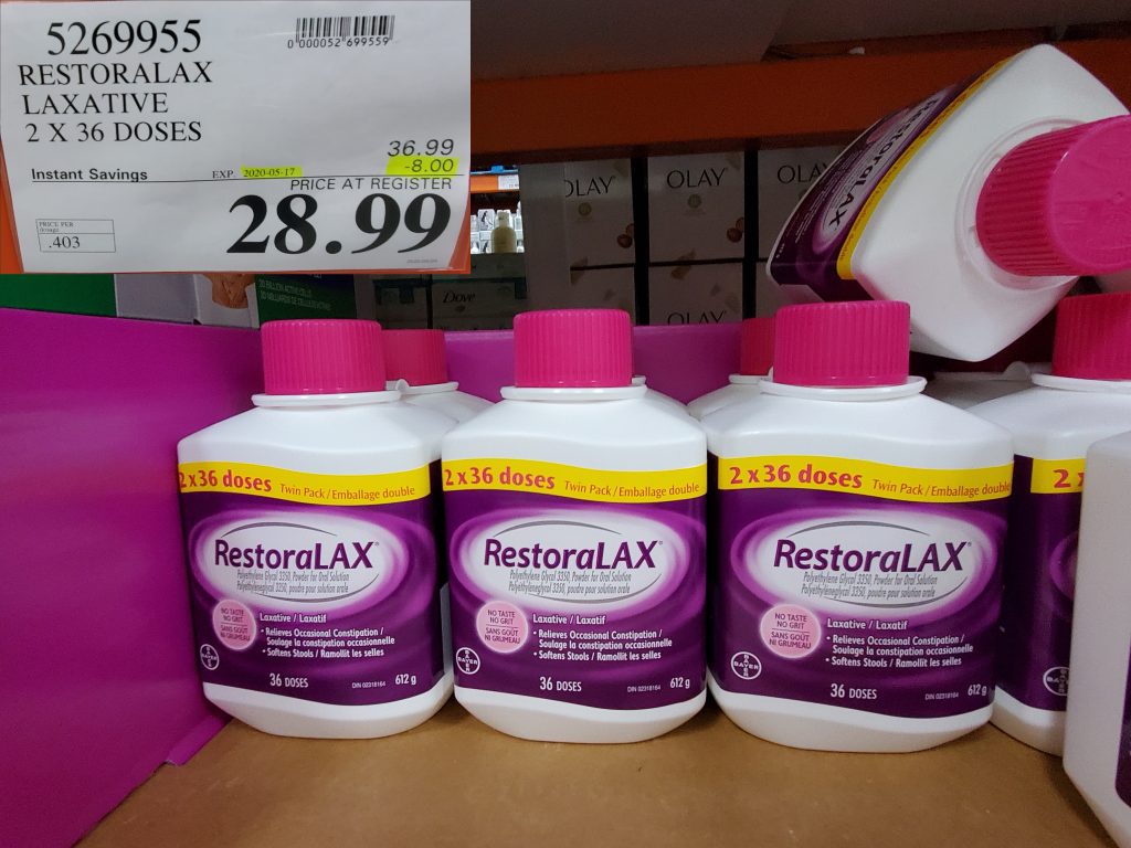 5269955 RESTORALAX LAXATIVE 2 X 36 DOSES 8 00 INSTANT SAVINGS EXPIRES ...