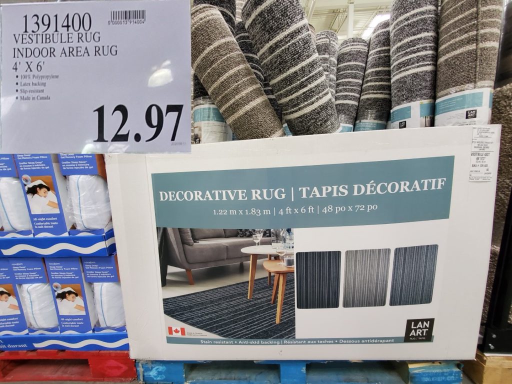 1391400 VESTIBULE RUG INDOOR AREA RUG 4 X 6 12 97 - Costco East Fan Blog
