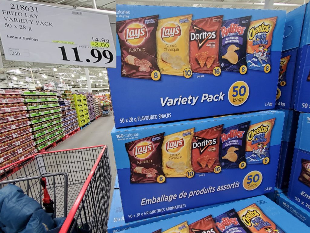 218631 FRITO LAY VARIETY PACK 50 x 28 g 3 00 INSTANT SAVINGS EXPIRES ON ...