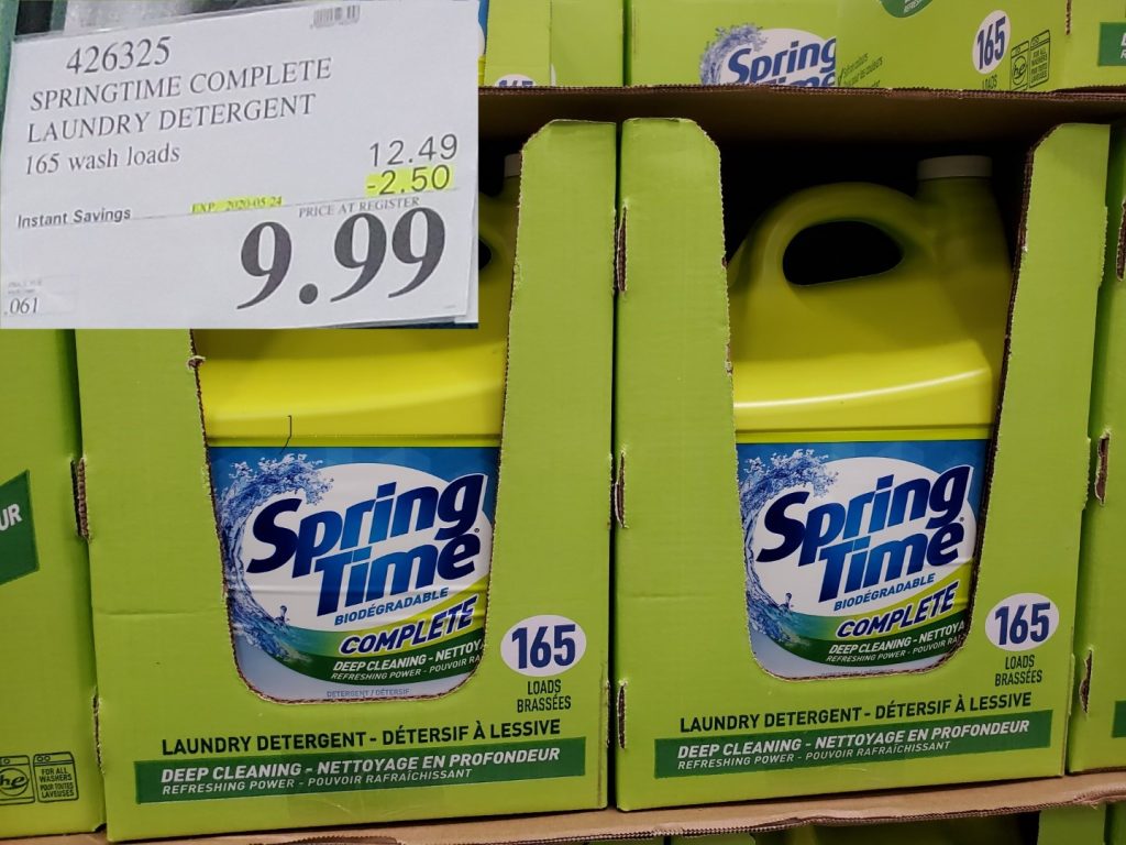 426325 SPRINGTIME COMPLETE LAUNDRY DETERGENT 165 wash loads 2 50 ...