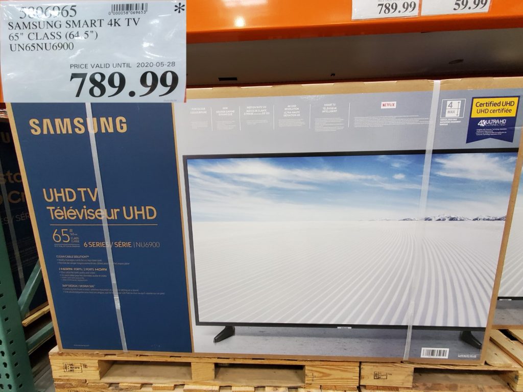 5806965 SAMSUNG SMART 4K TV 65 CLASS 64 5 UN65NU6900 EXPIRES ON 2020 05 ...