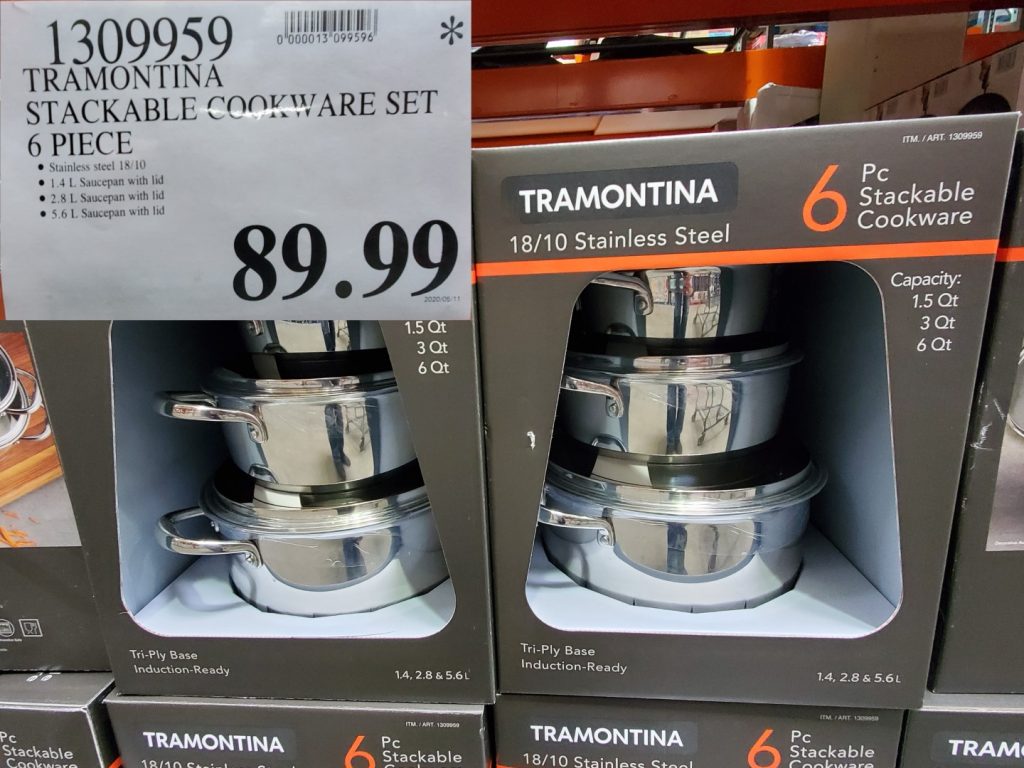 1309959 TRAMONTINA STACKABLE COOKWARE SET 6 PIECE 89 99 - Costco East ...