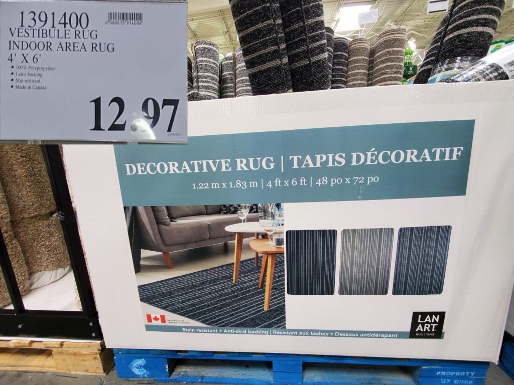1391400 VESTIBULE RUG INDOOR AREA RUG 4 X 6 12 97 - Costco East Fan Blog