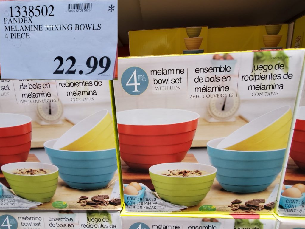 1338502 PANDEX MELAMINE MIXING BOWLS 4 PIECE 22 99 - Costco East Fan Blog