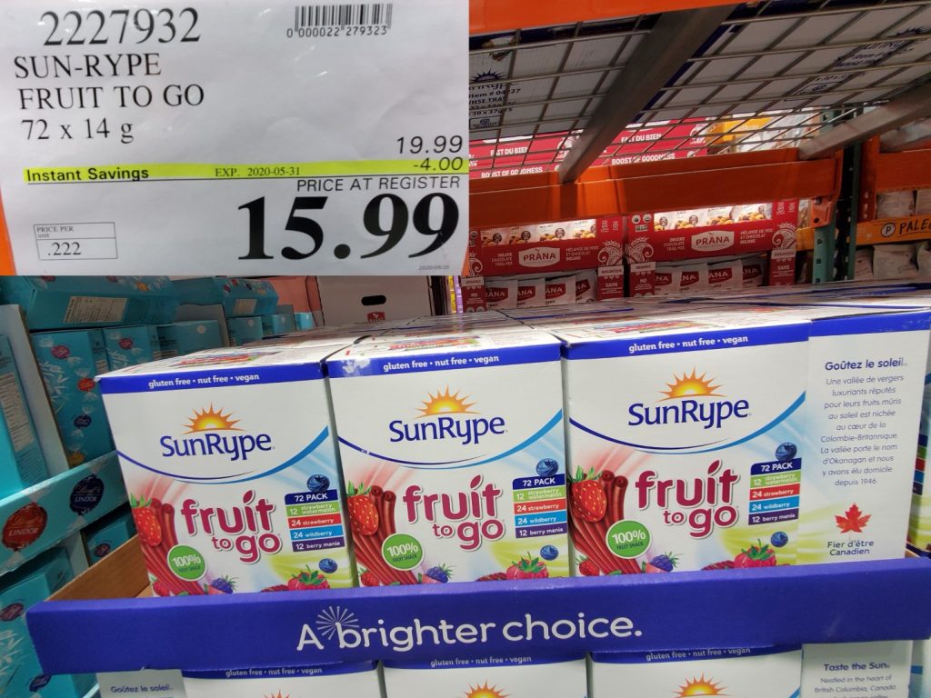 2227932 SUN RYPE FRUIT TO GO 72 X 14G 4 00 INSTANT SAVINGS EXPIRES ON ...