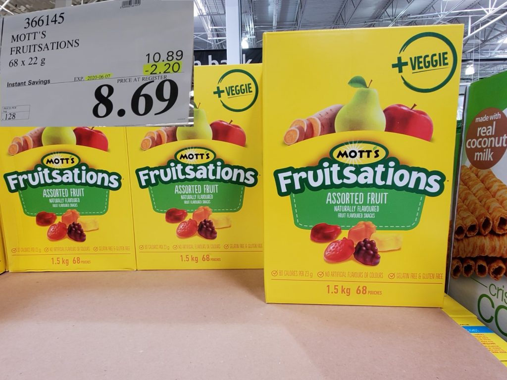 366145 MOTT S FRUITSATIONS 68 x 22G 2 20 INSTANT SAVINGS EXPIRES ON ...