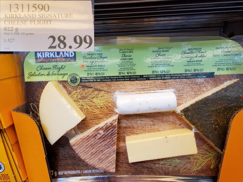 1311590 KIRKLAND SIGNATURE CHEESE FLIGHT 822 G 28 99 - Costco East Fan Blog