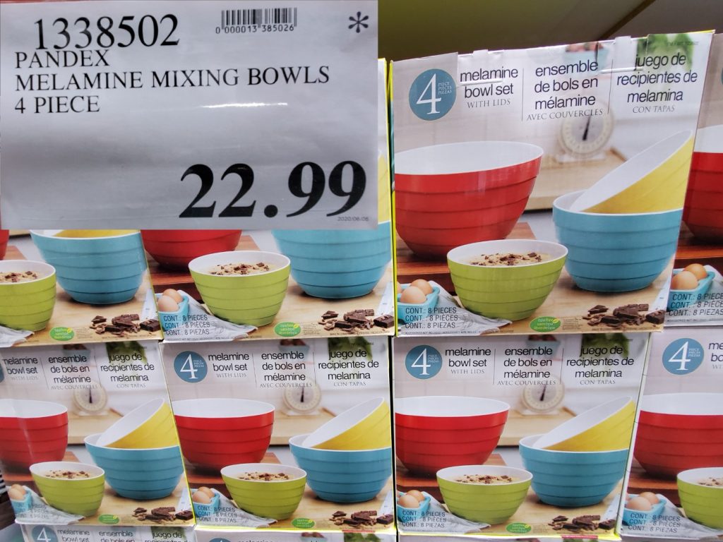 1338502 PANDEX MELAMINE MIXING BOWLS 4 PIECE 22 99 - Costco East Fan Blog