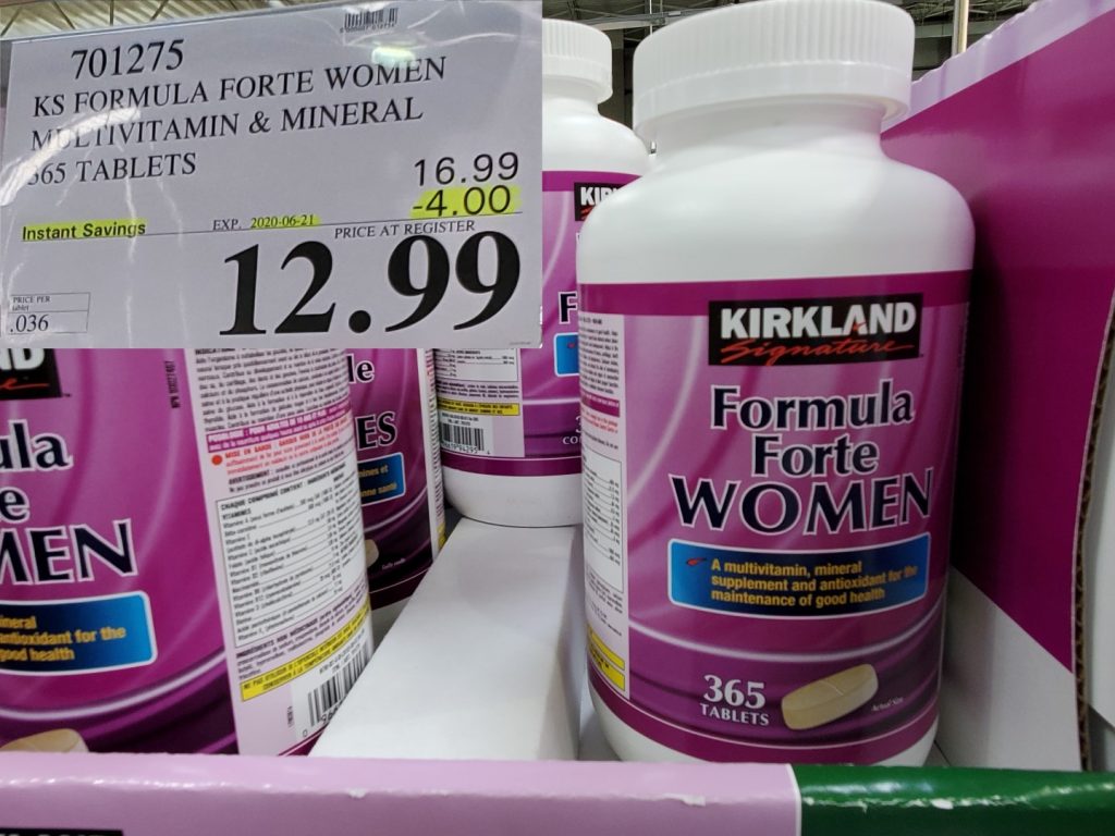 701275 KS FORMULA FORTE WOMEN MULTIVITAMIN MINERAL 365 TABLETS 4 00 ...