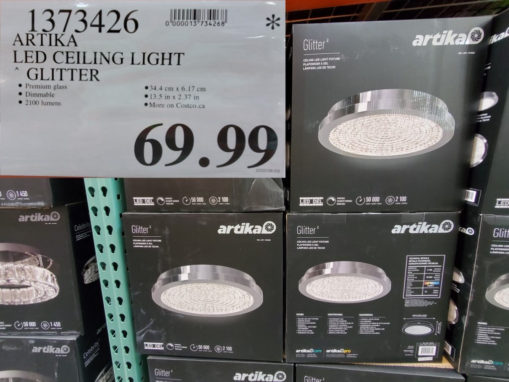 1373426 ARTIKA LED CEILING LIGHT GLITTER 69 99 - Costco East Fan Blog