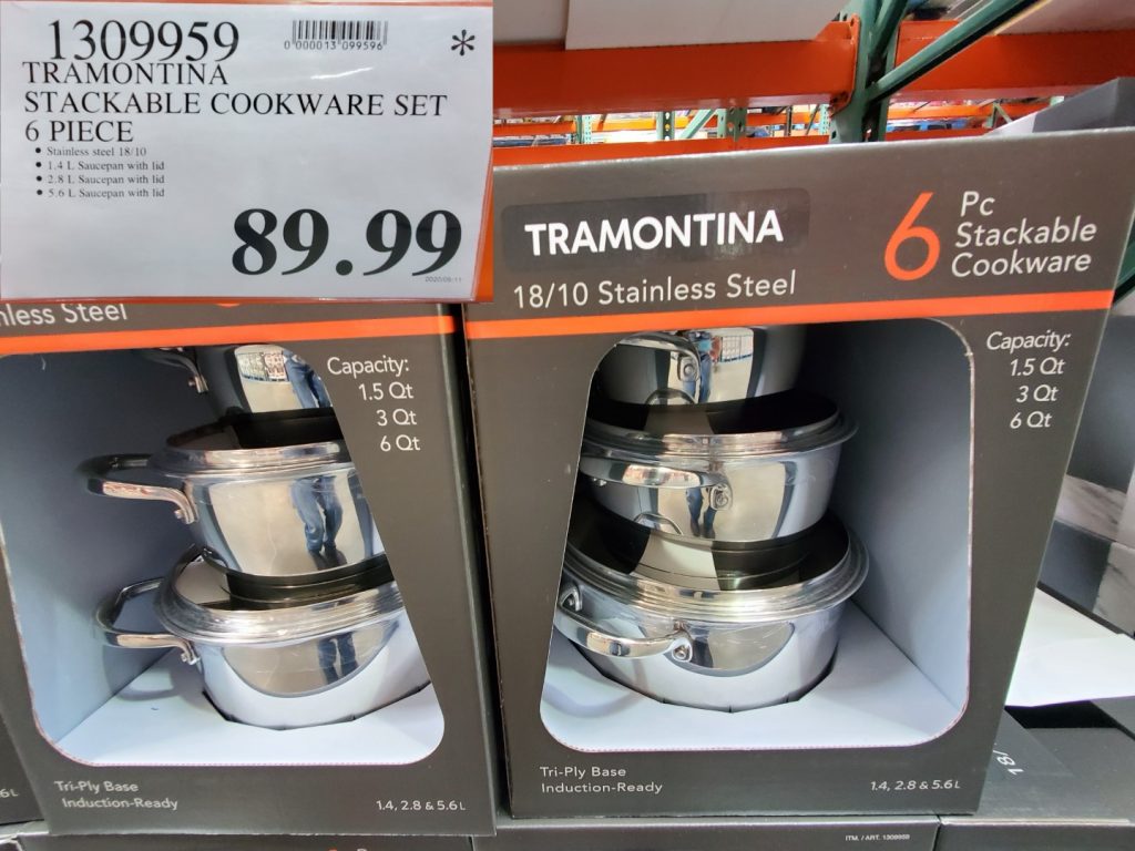 1309959 TRAMONTINA STACKABLE COOKWARE SET 6 PIECE 89 99 - Costco East ...